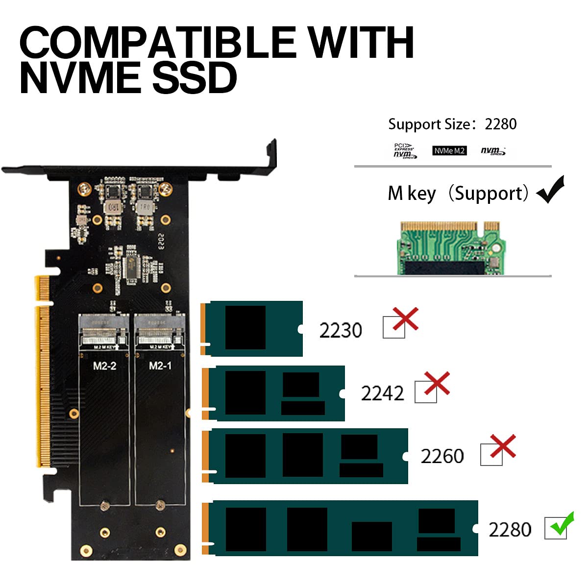 Mua JEYI Quad NVMe PCIe 4.0 Expansion Card, Supports 4 NVMe M.2 SSD 2280 up to 8TB, Raid ...