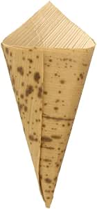 Amazon.com: BambooMN 3.15" x 1.38" Premium Bamboo Leaf Cone, All ...