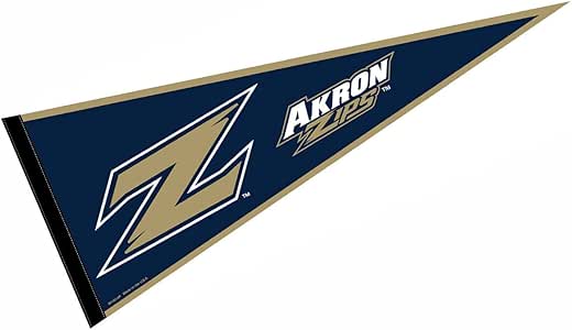 Amazon.com : College Flags & Banners Co. University of Akron Pennant ...