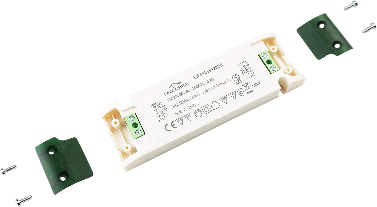 HuaTec Eaglerise LED Driver 12V 15W Constant Voltage Super Slim for LED Strips Furniture ...