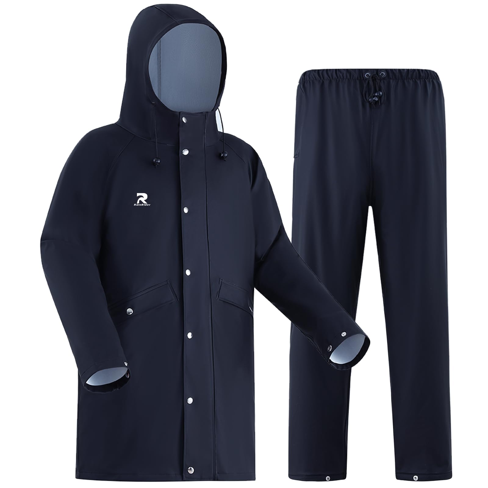 RainRider Rain Suits for Men Women Waterproof Heavy Duty Rain Gear Long ...