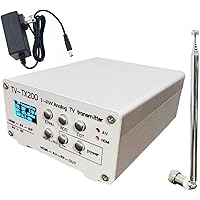 Amazon.com: RF Modulator RCA Coaxial Adapter, TV-TX200 VHF UHF Analog TV Transmitter with ...