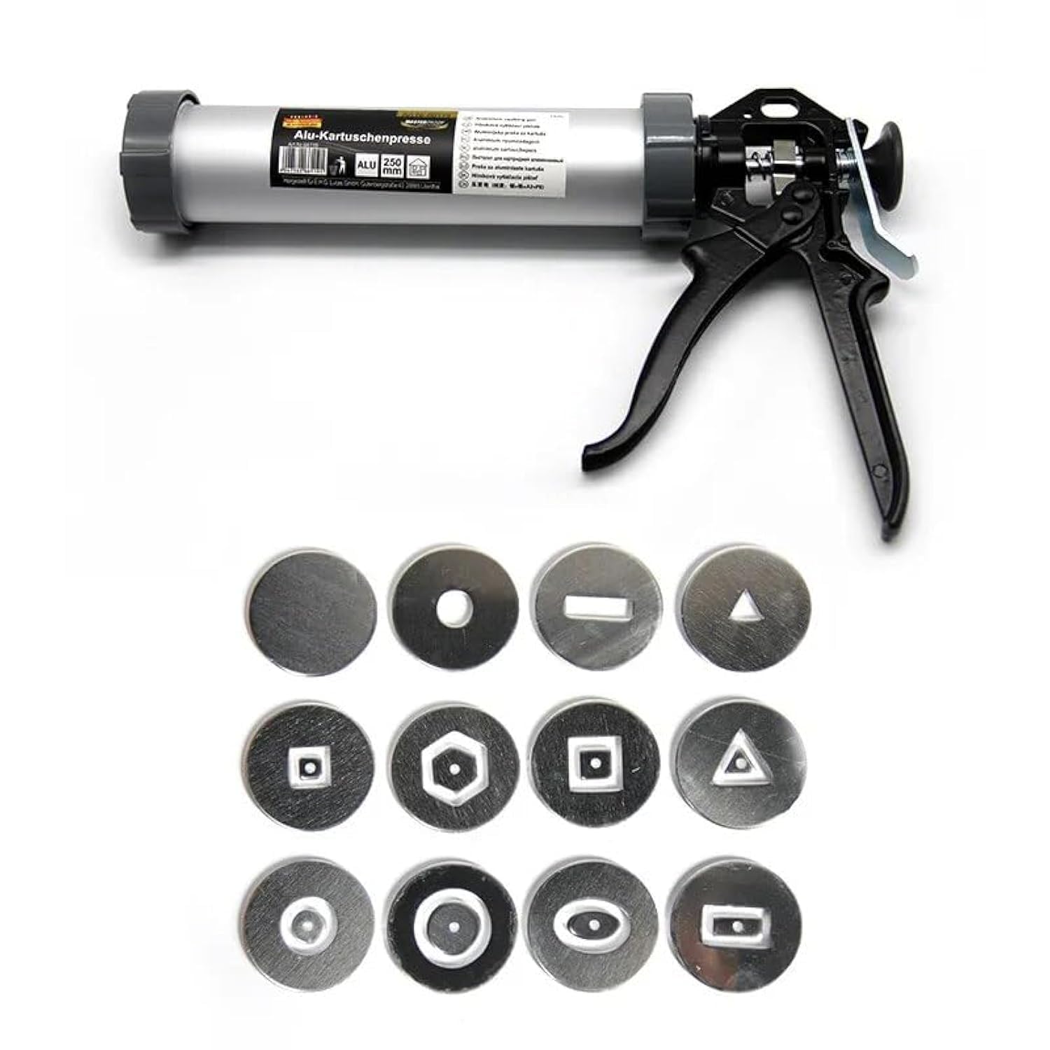 Lovemine Versatile Clay Gun,Clay Extruder Gun w/12 Different Molds + 1 ...