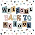 Amazon.com: FYSUIMU 55 Pcs Welcome Back to School Bulletin Board ...