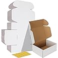 Amazon.com: HORLIMER 10x8x4 inches Shipping Boxes Set of 20, White ...
