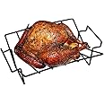 Amazon.com : Mydracas BBQ Rib Racks for Smoking and Grilling,Turkey Roasting Rack Roast Rack ...