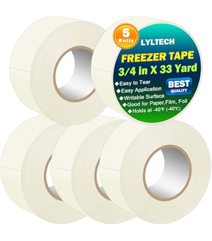 Freezer Labels 3 Rolls Laboratory Labeling Tapes 164 Feet Long X 3/4 ...