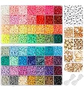 Amazon.com: Quefe 500pcs Craft Beads for Jewelry Making, for Bracelets ...