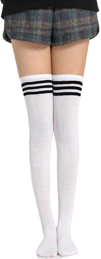 Qazxs Calcetines A Rayas Para Mujer Regalos Divertidos Medias Largas