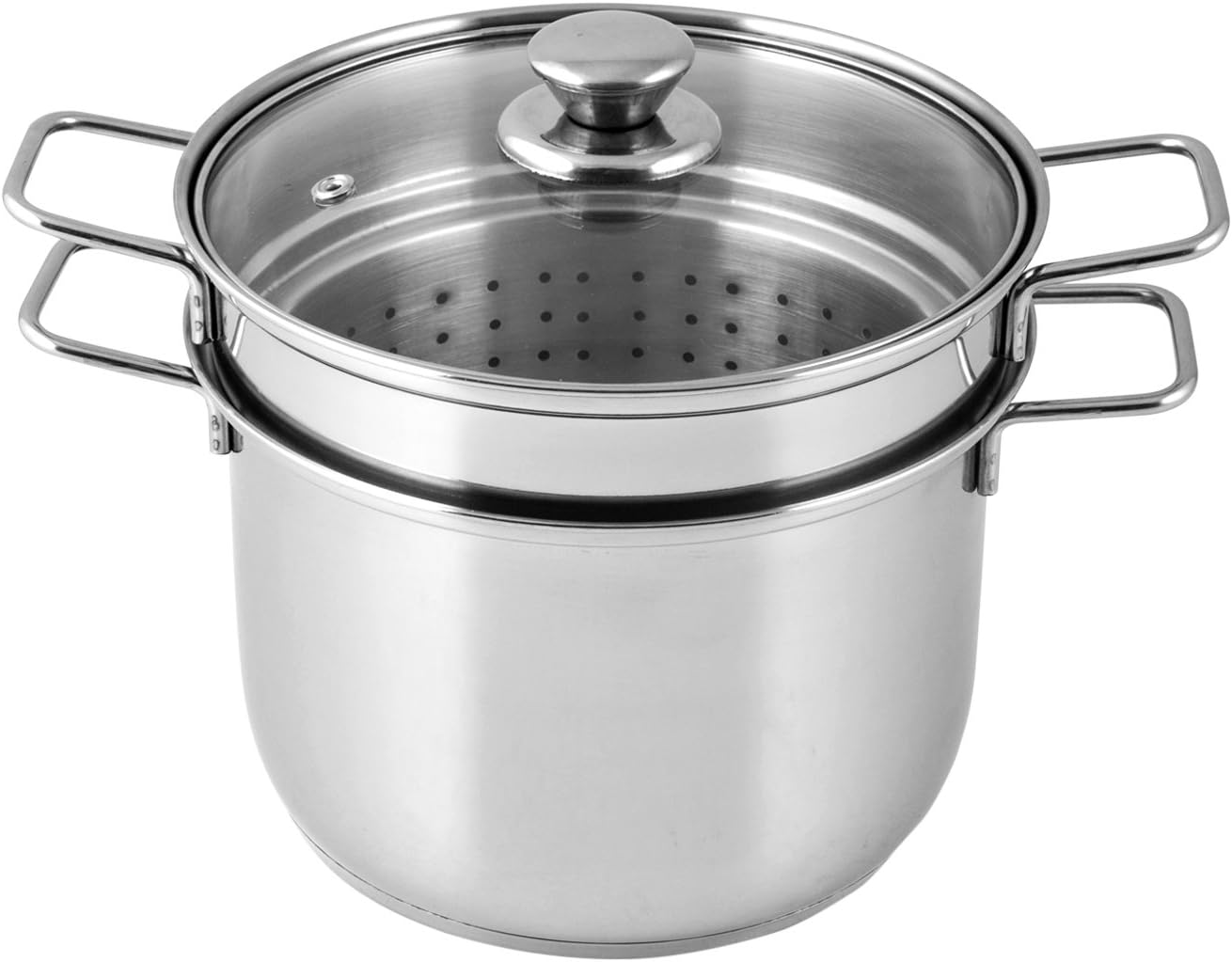 Royal Norfolk Pastatopf/Spaghettitopf mit Einsatz und Deckel, Edelstahl ...