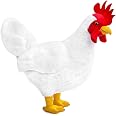 Amazon.com: ZHONGXIN MADE White Chicken Plush - Soft Realistic 14 ...