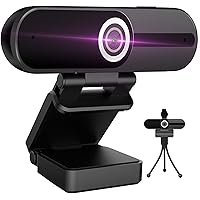 Amazon.com: Webcam 4K HD Computer Camera 8MP Microphone PC Web Camera ...