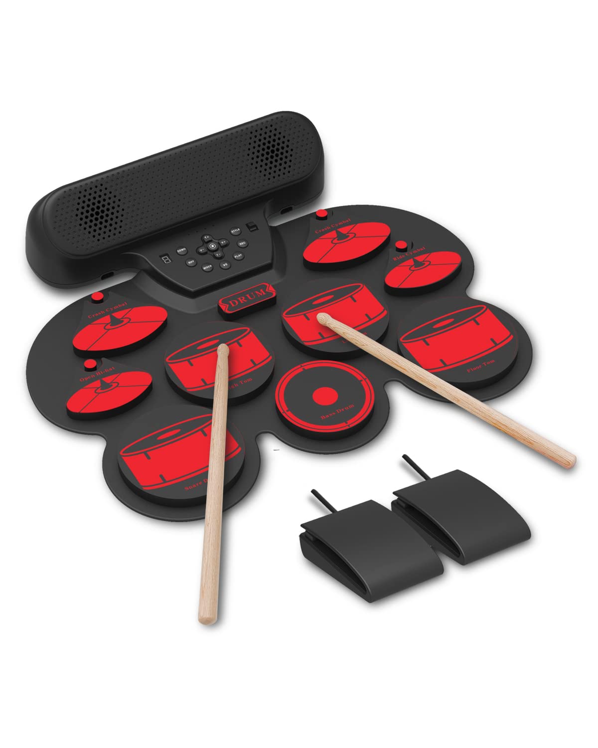 Electronic Drum Set Potable Drum Set Volume Control Electric Drum Set ...