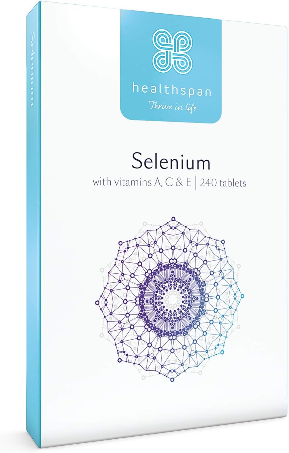 Selenium | Healthspan | 240 Tablets | Highly Absorbable | with Vitamin ...