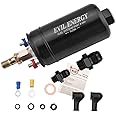 EVIL ENERGY External Inline Fuel Pump Electric 300LPH High Flow 12V ...