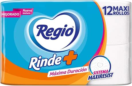 Regio Rinde Más Papel Higiénico, 12 Rollos: Amazon.com.mx: Salud ...