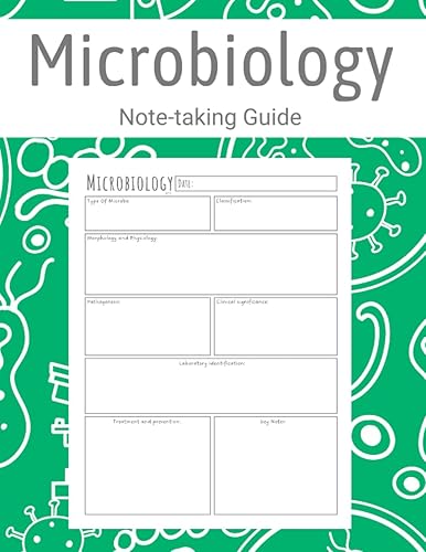 Microbiology Note-taking Guide: Microbiology Students Notebook, Study ...