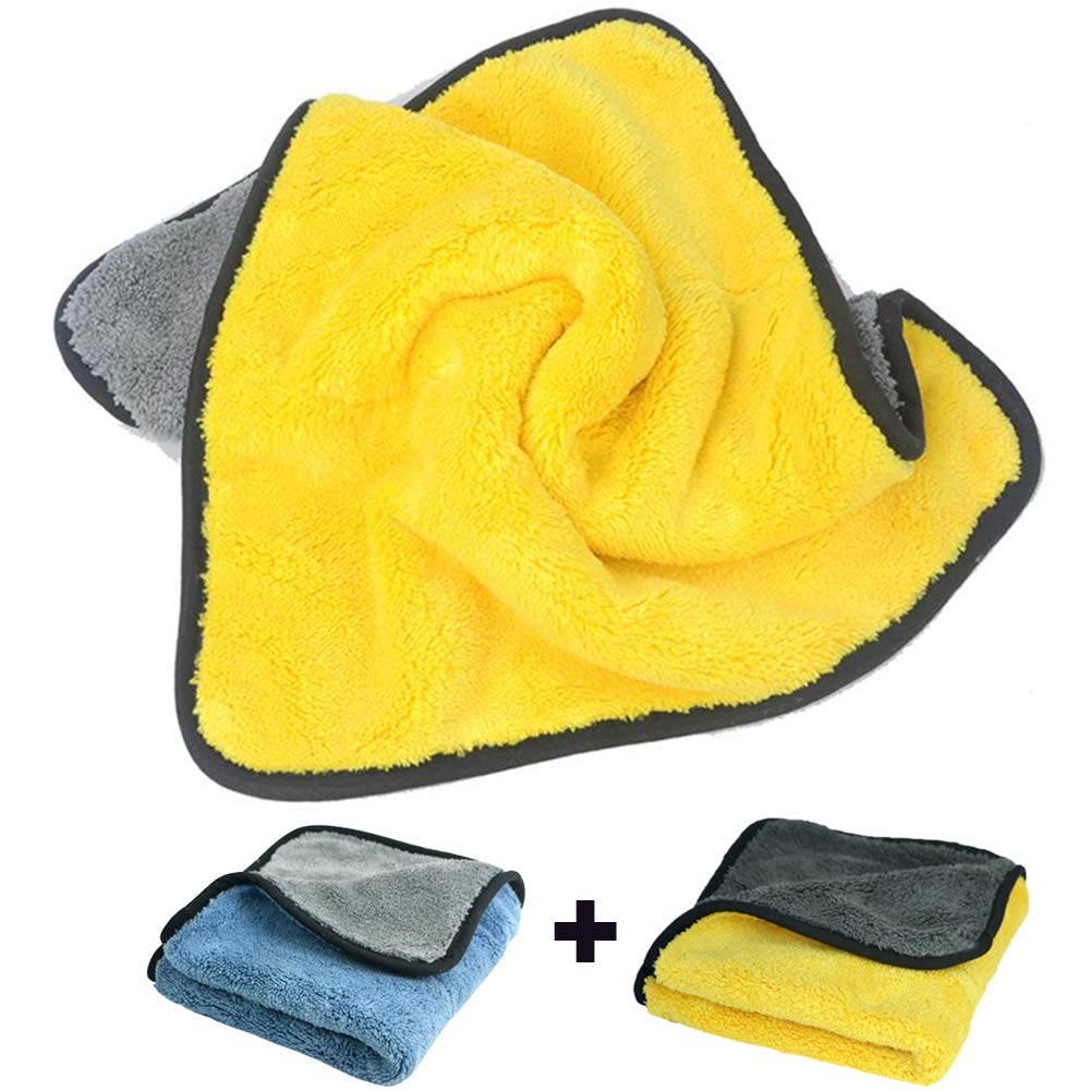 Auto Mikrofaser Reinigungstücher, 840GSM Autopflege Mikrofasertücher ...