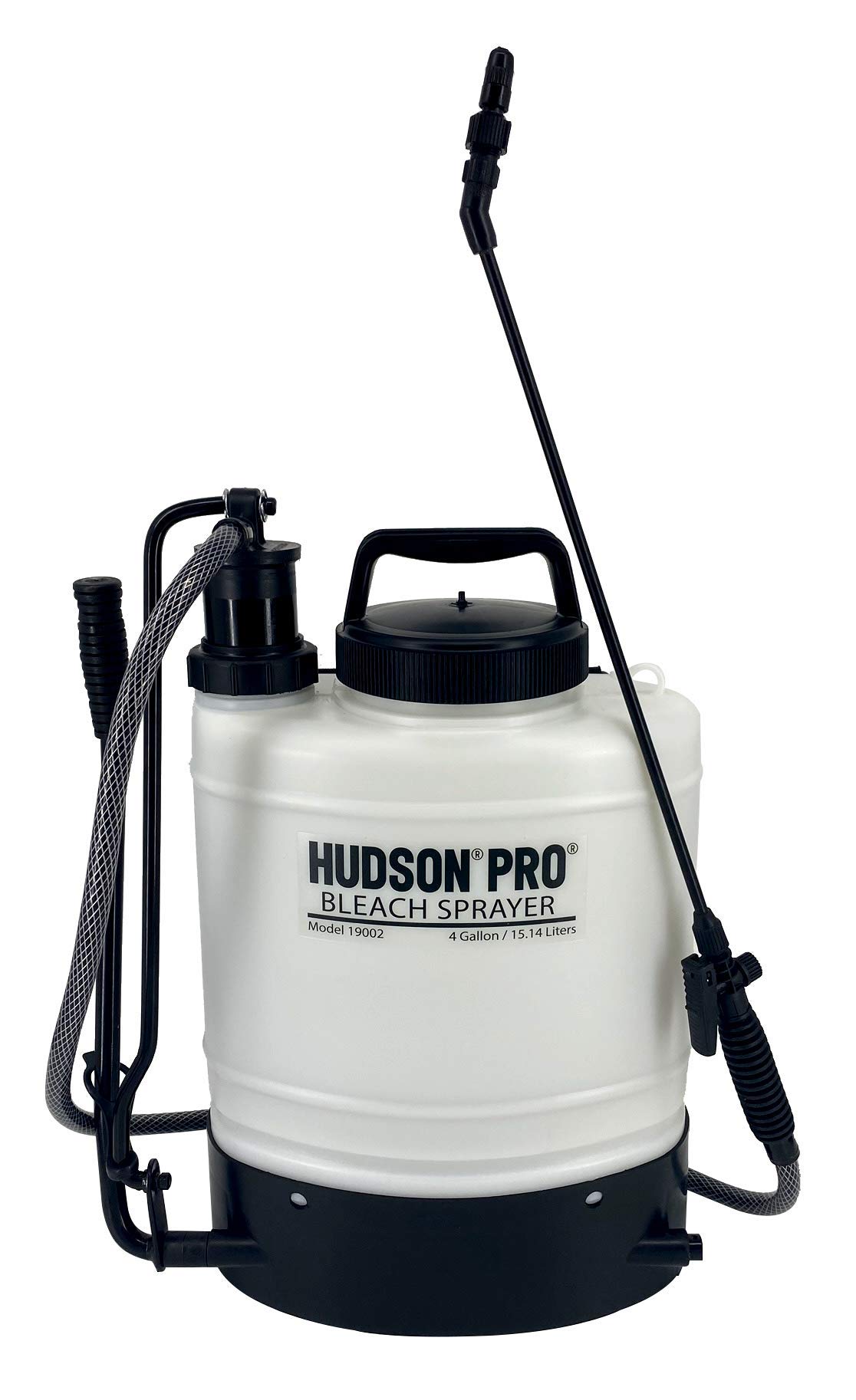 Hudson Pro 19002 4 Gallon Backpack Bleach Sprayer, White