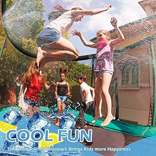 Lamly Zone 49.2Ft Trampoline Sprinkler Outdoor Trampoline Spray Water ...