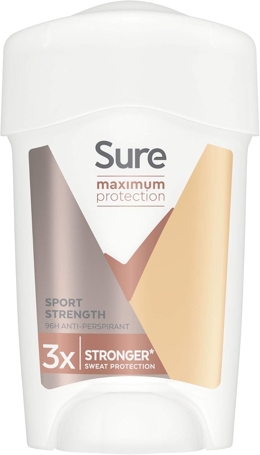 Sure Maximum Protection Sport Strength Anti-perspirant Cream Stick 45 ...