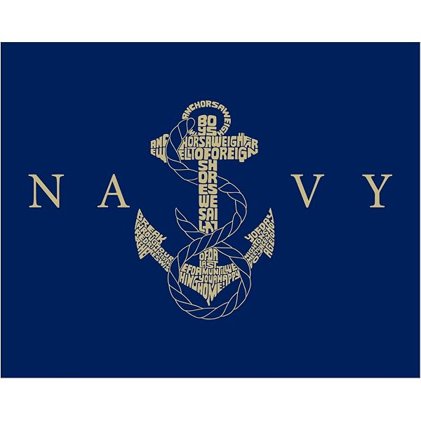 Navy Anchors Wallpaper