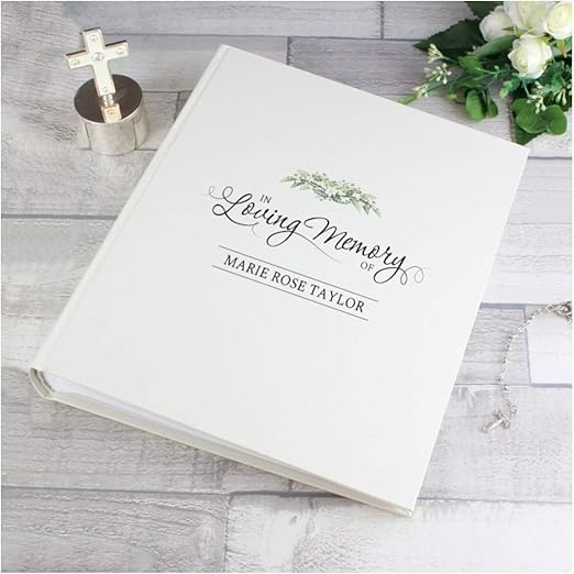 Personalised Memorial Album In Loving Memory Traditional Beautiful ...