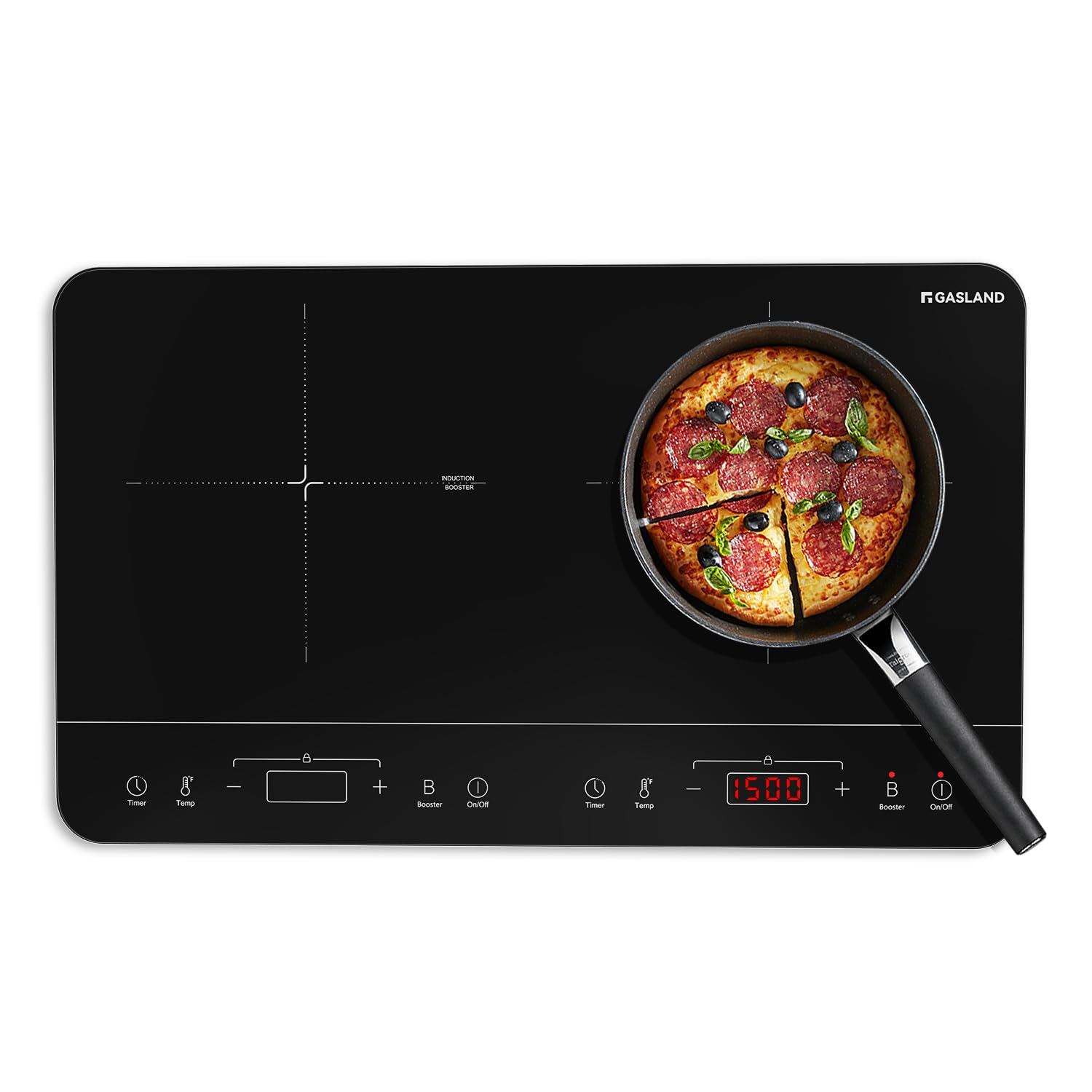 GASLAND Portable Induction Cooktop 2 Burners, 1800W Double Induction ...