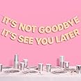 Amazon.com: xo, Fetti It's Not Goodbye It's See You Later Retirement Banner - 6 Ft, Gold Glitter ...
