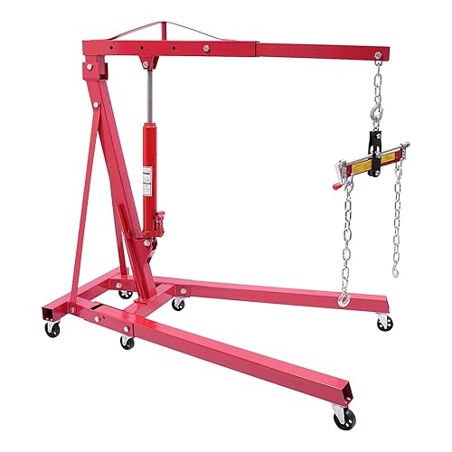 Aupitolt Hydraulic Engine Hoist with Engine Leveler, 2 Ton (4400lbs ...