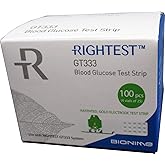 Amazon.com: BIONIME RIGHTEST GT333 Blood Glucose Test Strips for use ...