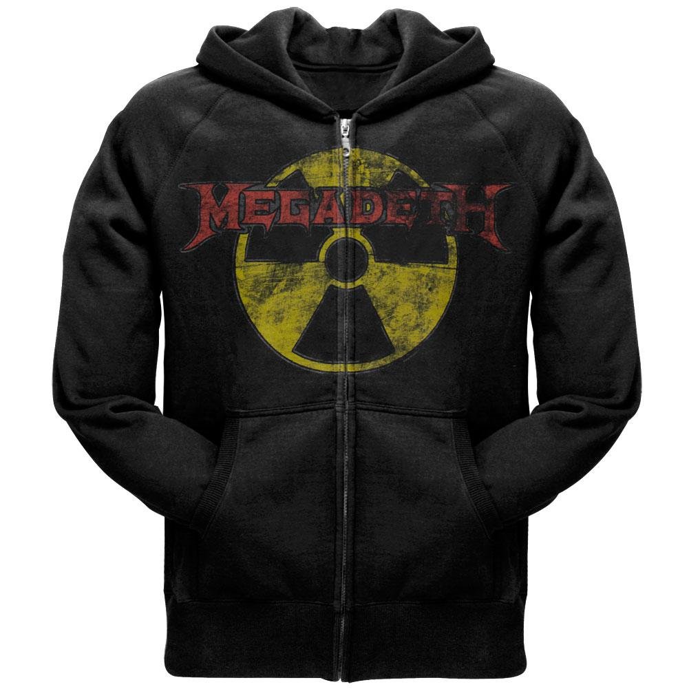 Buy Megadeth Radioactive Faded Style Zip Up Hoodie Select Shirt Size ...