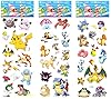 3D Puffy Pokemon Stickers for Kids, 3 Different Sheets, Cute Animal ...