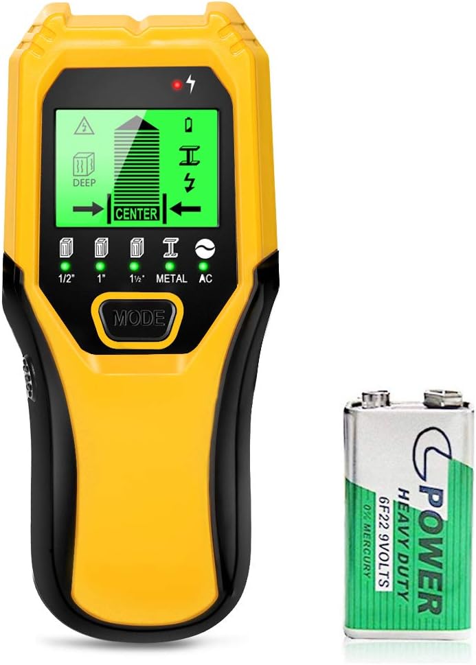 Stud Finder Wood Metal Detector - 5 in 1 Electronic Stud Sensor Wall ...