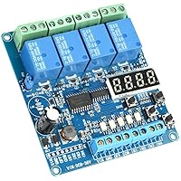 DC 5V-36V Trigger Cycle Delay Timer Switch Turn On/Off Relay Module with LED Display : Amazon.ca ...