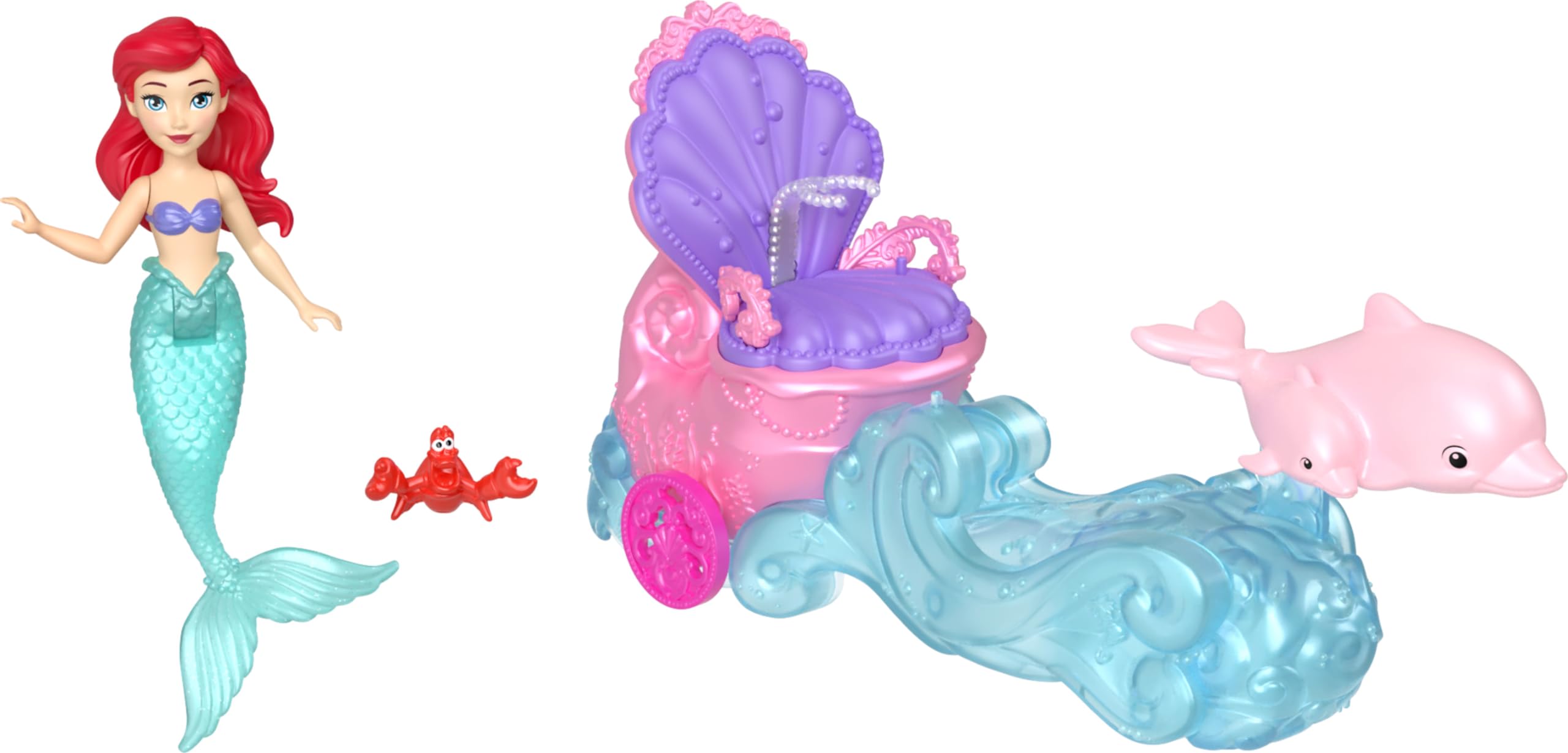 Mua Mattel Disney Princess Ariel Mermaid Small Doll & Rolling Chariot ...
