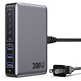Amazon.com: USB C Charger 300W USB C Charger Block GaN IV 8-Port Fast Charging Station Hub ...