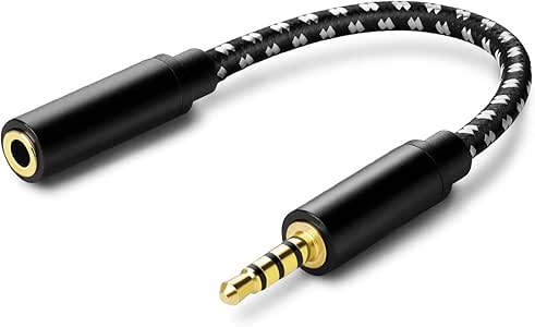 Amazon.com: TNP Headphone Extender 3.5mm Audio Jack Extension Adapter ...