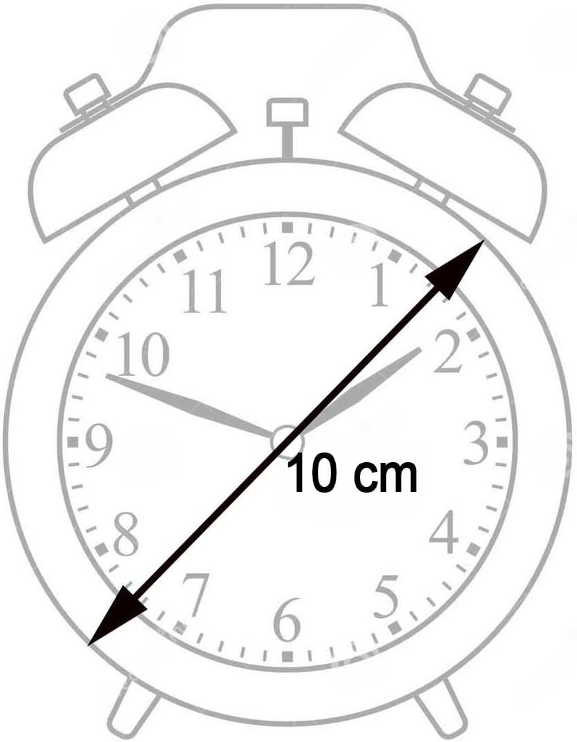 DigiTech Mechanical Alarm Clock by Disney, Plastic, Weiß Bambi, 12 x 6 ...