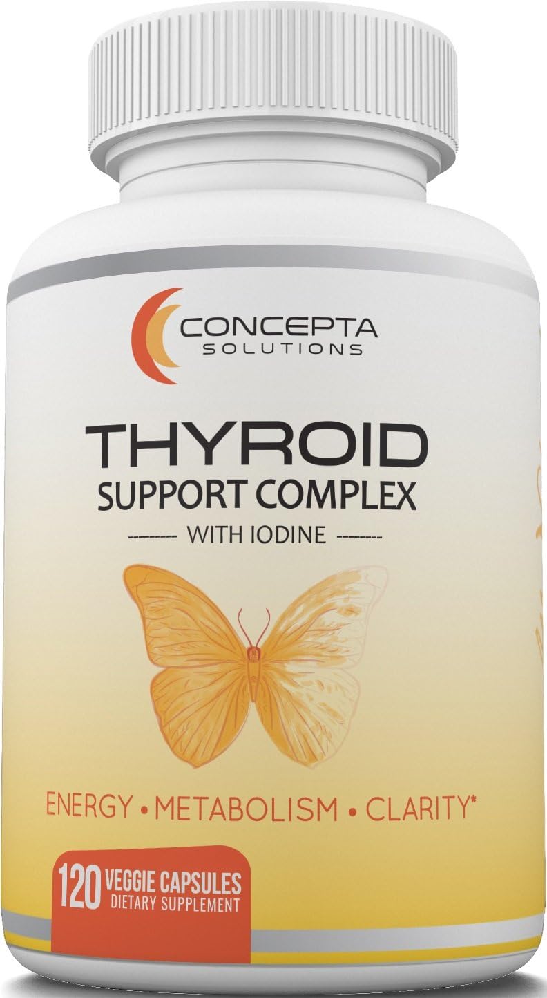 Amazon.com: Thyroid Support Complex with Iodine - Improved Metabolism, Focus and Energy, Natural ...