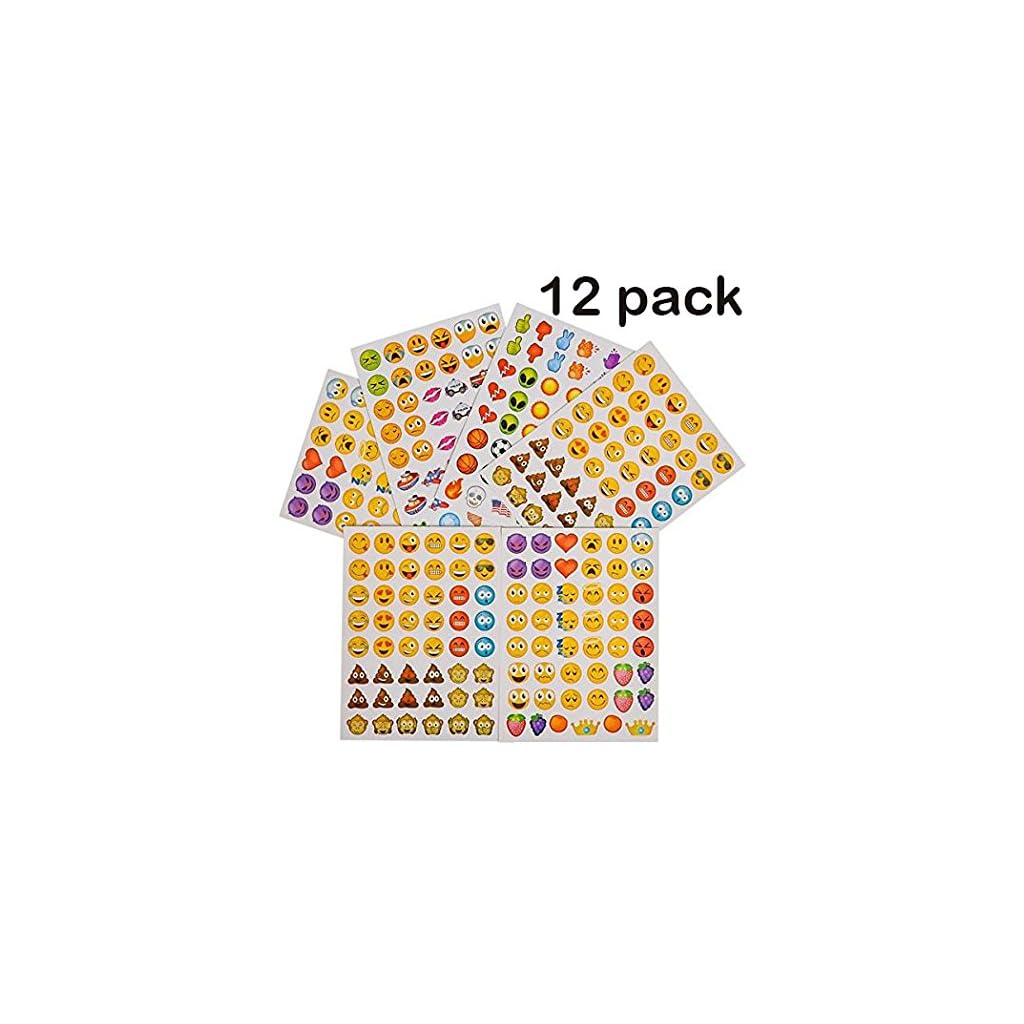 120 Emoji Reward Stickers great for teachers 4E’s Novelty | Order Emoji