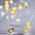 Amazon.com: Lights4fun, Inc. 20 Chick & Easter Egg Battery Operated Micro LED Indoor Silver Wire ...