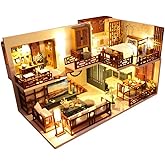 Amazon.com: Mini Dollhouse DIY Miniature Wooden Furniture Kit,Handmade ...