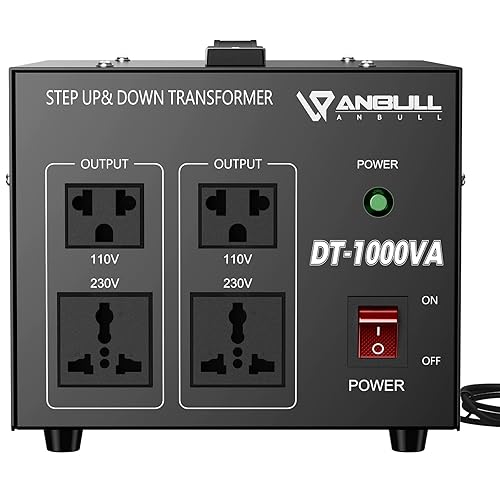 Anbull Voltage Converter 1000 Watt Voltage Transformer, 220V / 230V / 240 Volt to 110V / 120 ...