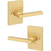 Kwikset Halifax Interior Privacy Door Handle with Lock, Door Lever For ...