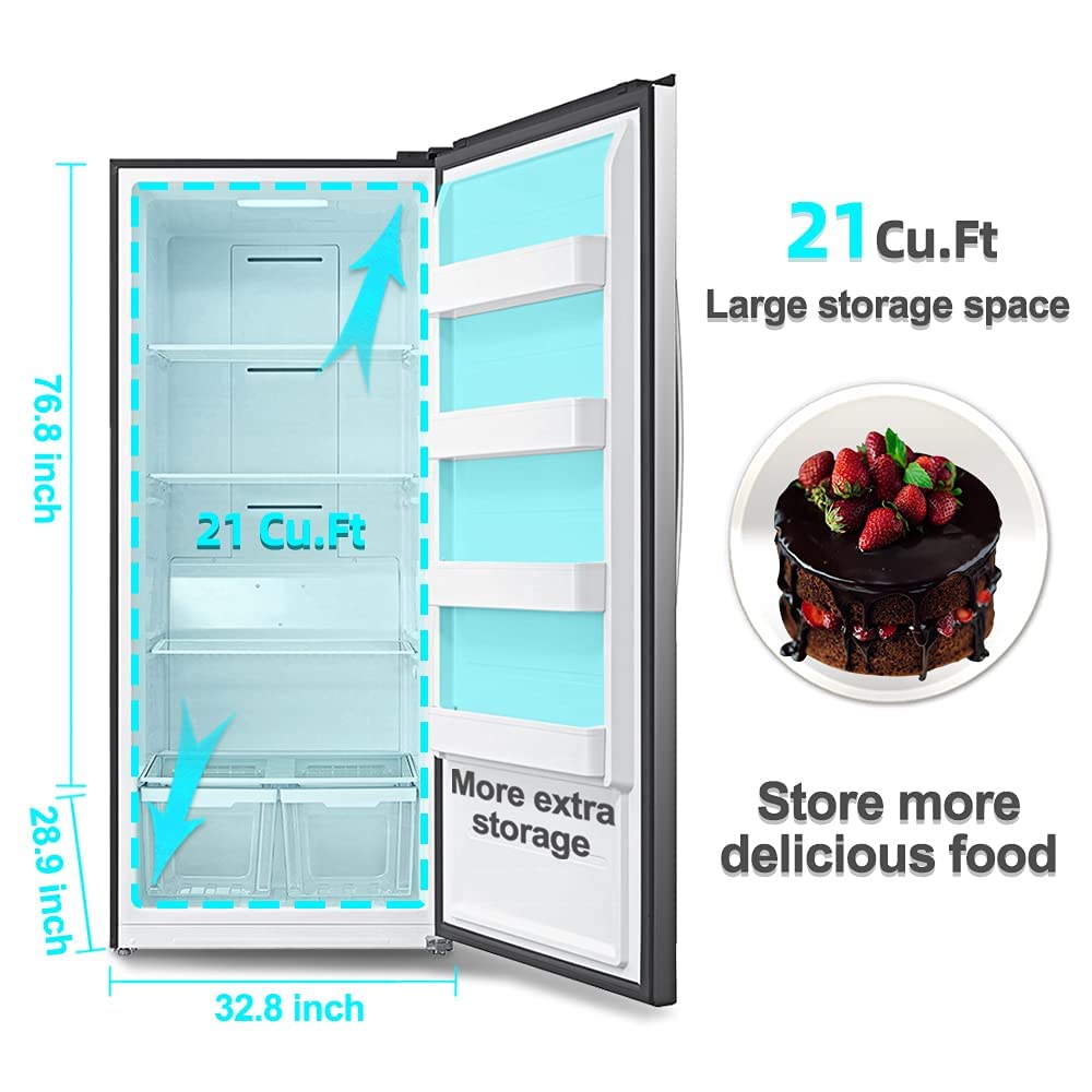 Mua SMETA Upright Freezer, 21 Cu. Ft Convertible Refrigerator Freezer ...