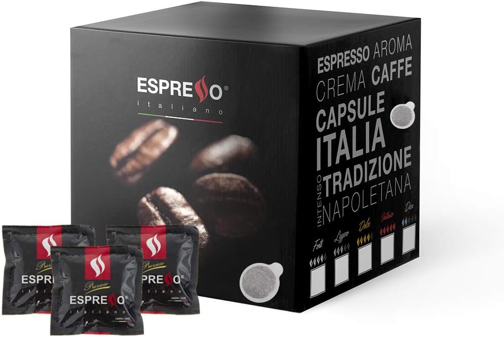 Caffè Espresso Italiano 100 Cialde Miscela Prezioso Compatbili Ese 44mm ...