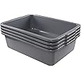 Amazon.com: Yarebest 32 Liter Large Plastic Bus Trays, Commercial Bus ...