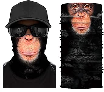 [NEW STYLE]3D Animal Neck Gaiter Warmer Windproof Face Cover Scarf ...