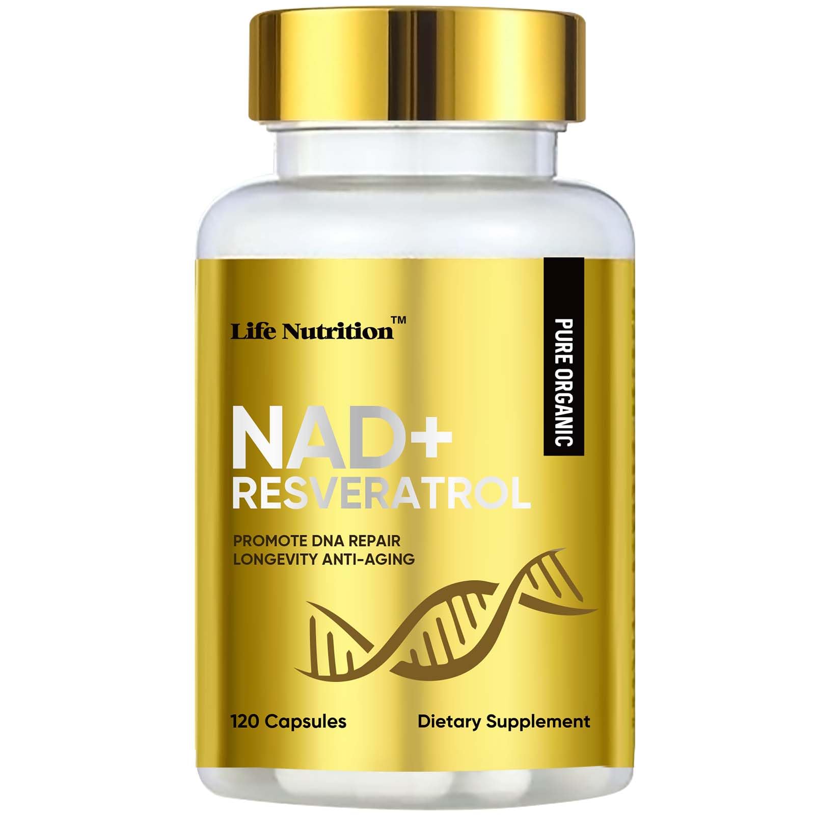 Mua 120 Capsule-1000MG NAD+ Resveratrol Boosting Supplement More Efficient Than NMN Nicotinamide ...